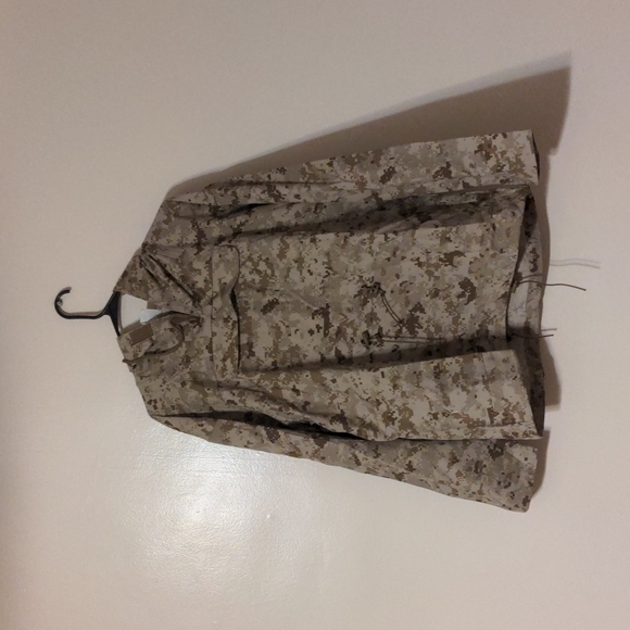 USMC | Jackets & Coats | Usmc Hooded Digital Desert Camo Poncho Jacket ...